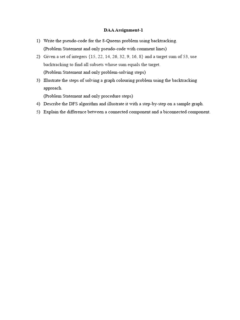 Backtracking Algorithms and DFS Explained | PDF | Computers | Technology & Engineering