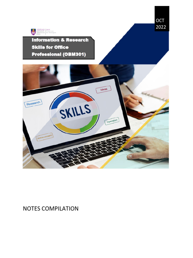 OBM301 REVISED 2022 - NOTES 12 Ed | PDF | Information | Information ...