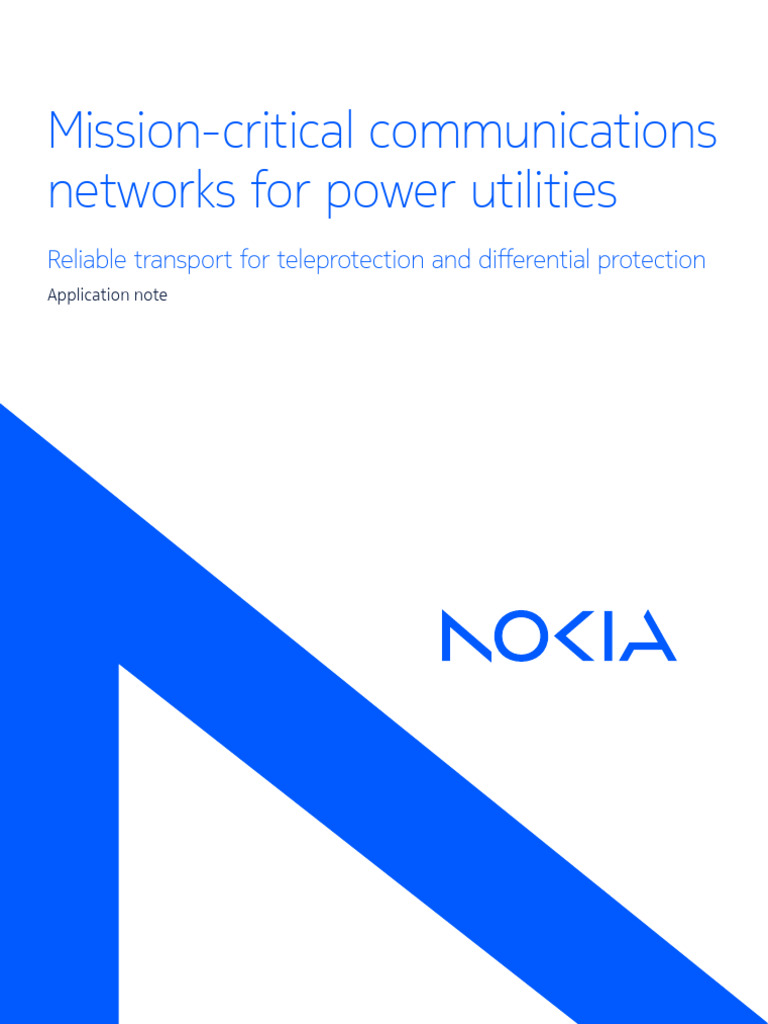 Nokia Mission Critical Utilities Network Teleprotection Application Note EN | PDF ...