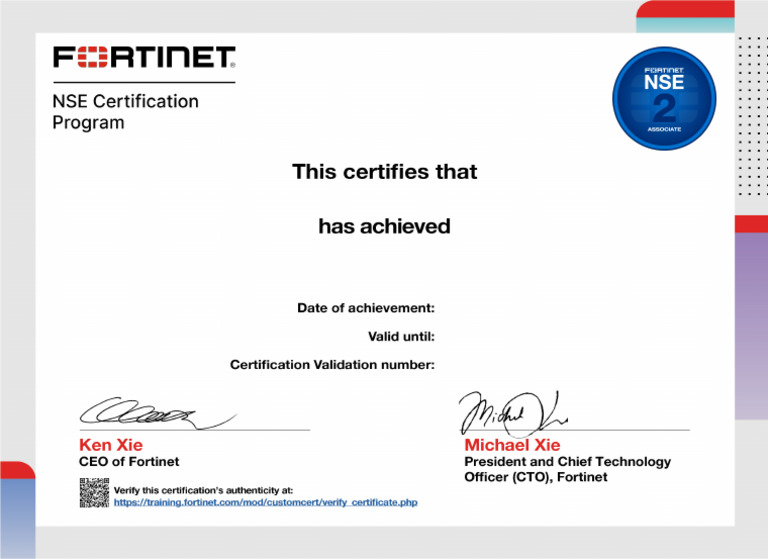 NSE 2 Certification Details | PDF