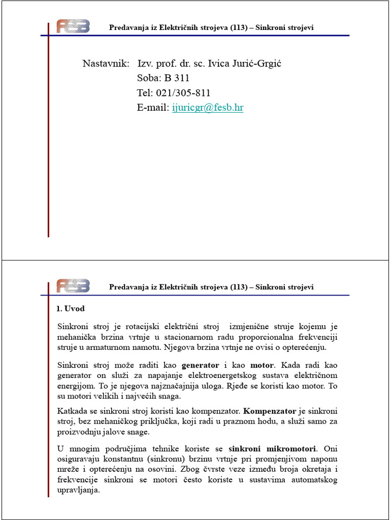 Predavanje 1 | PDF