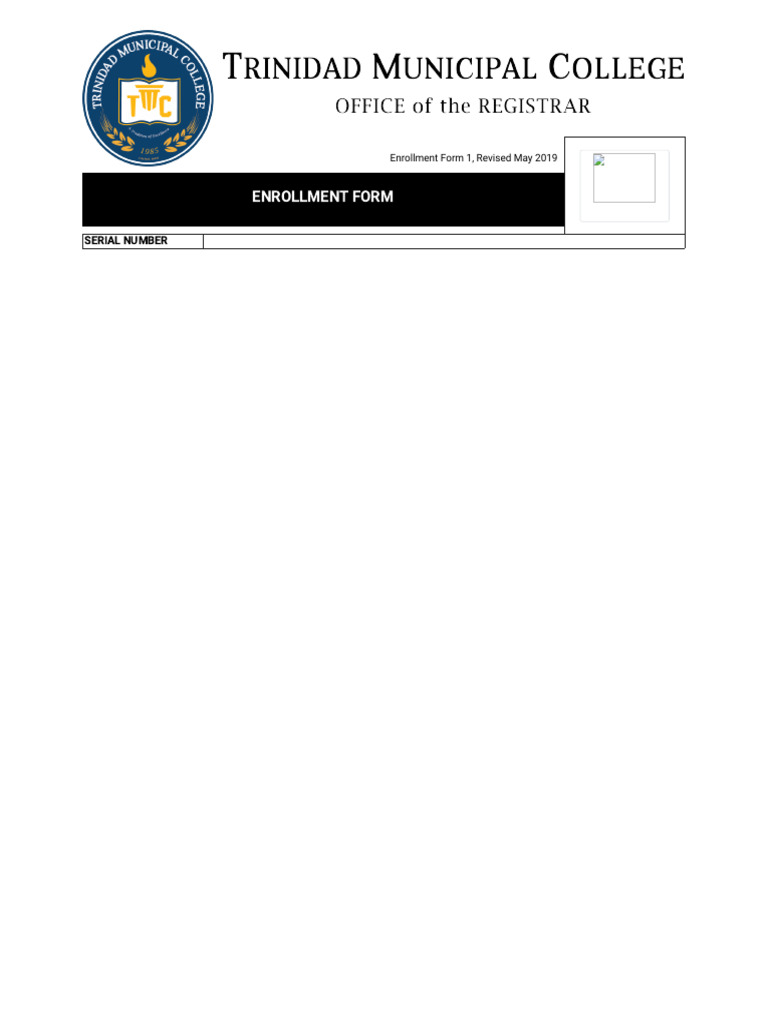 Enrollment Form - John Paul Hesalta Diabordo | PDF
