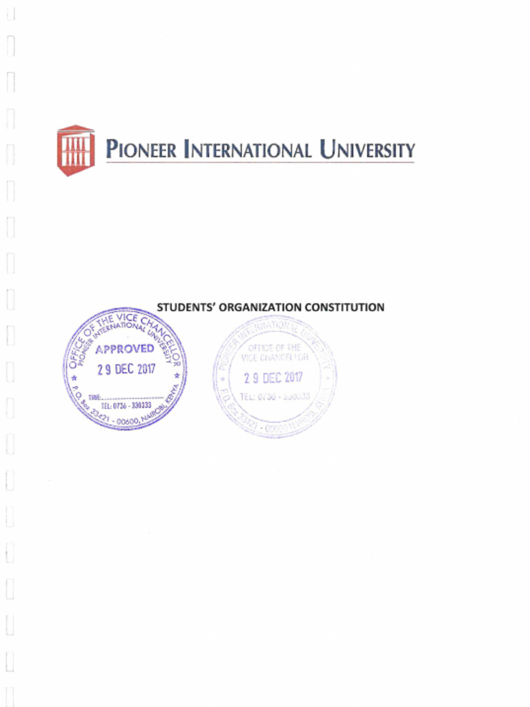 Student Council Constitution | PDF