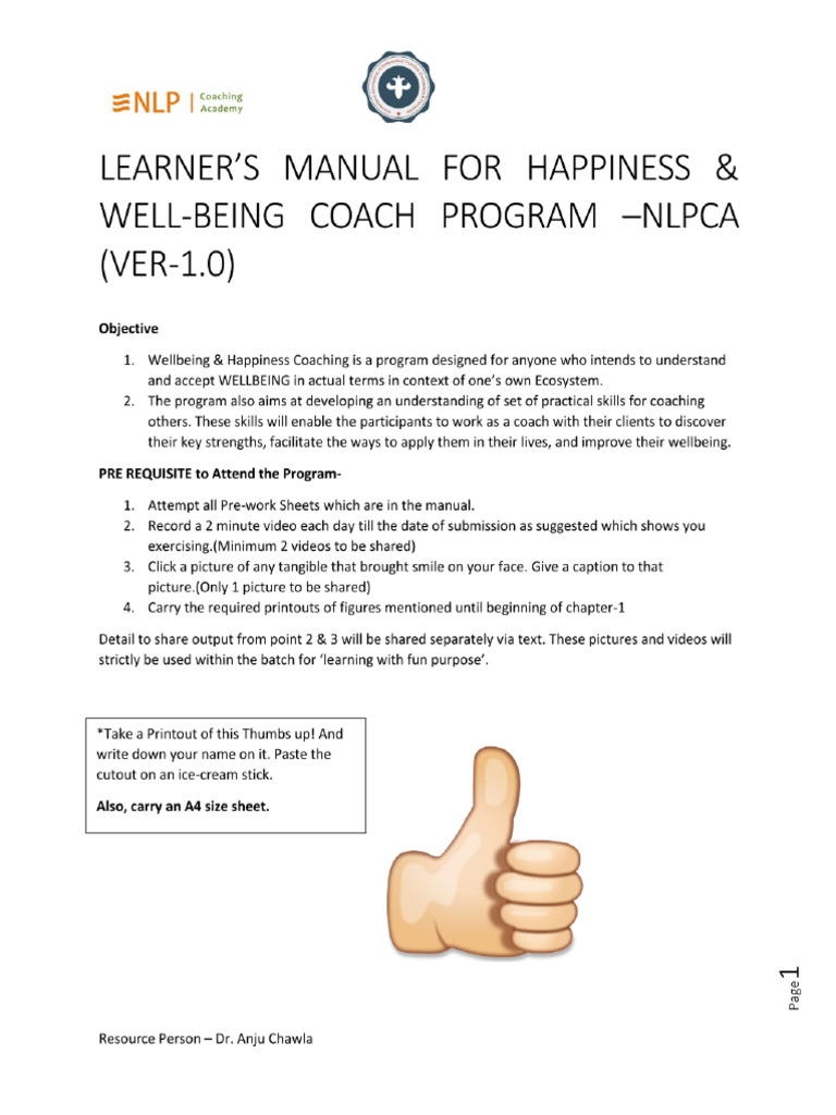 Learner's Manual - HWC Program | PDF