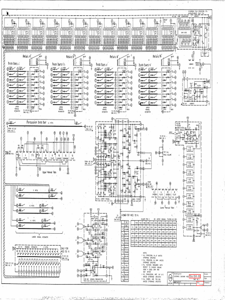 CRB Diamond 701 701A 701R Schematics | PDF
