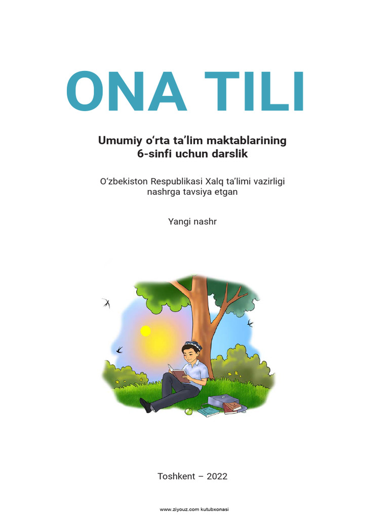 Ona Tili. 6-Sinf (2022, I.azimova, K.mavlonova) | PDF