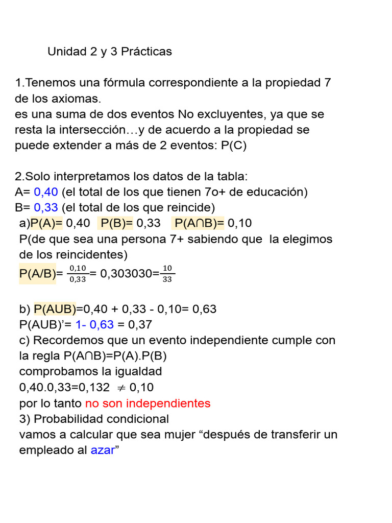 Practica Proba Bilidad | PDF