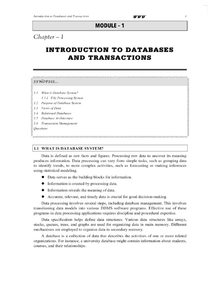 Introduction To Databases | PDF