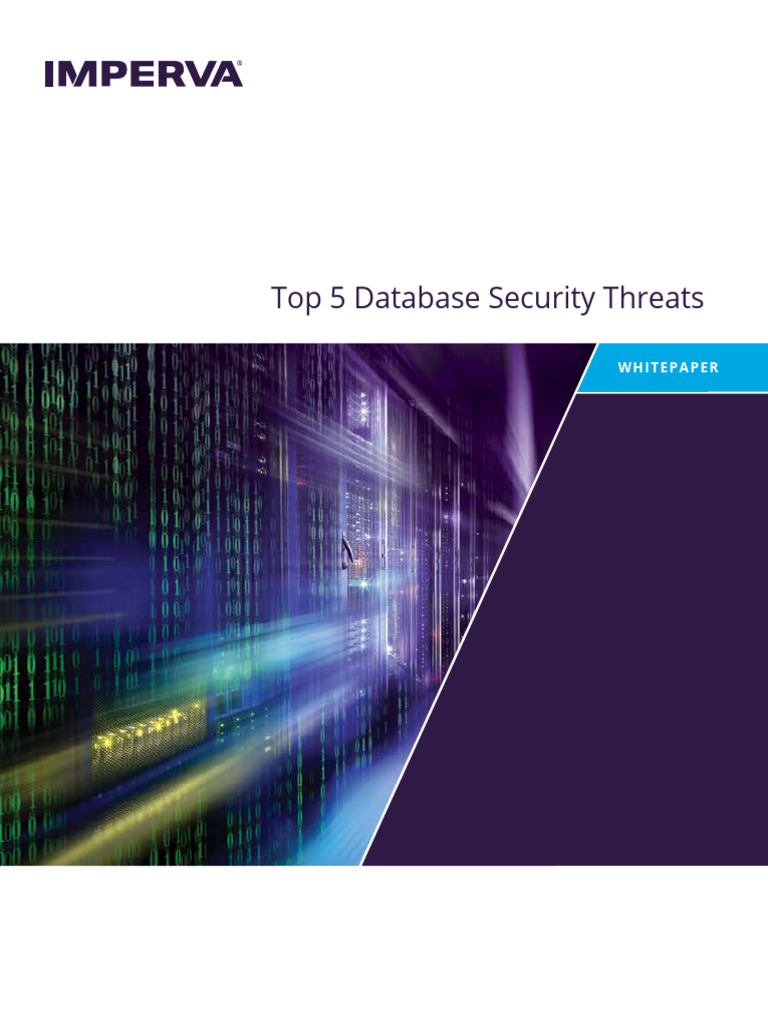 WP Top 5 Database Security Threats | PDF | Security | Computer Security