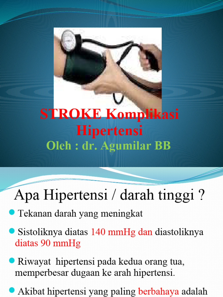 Komplikasi Stroke Akibat Hipertensi | PDF