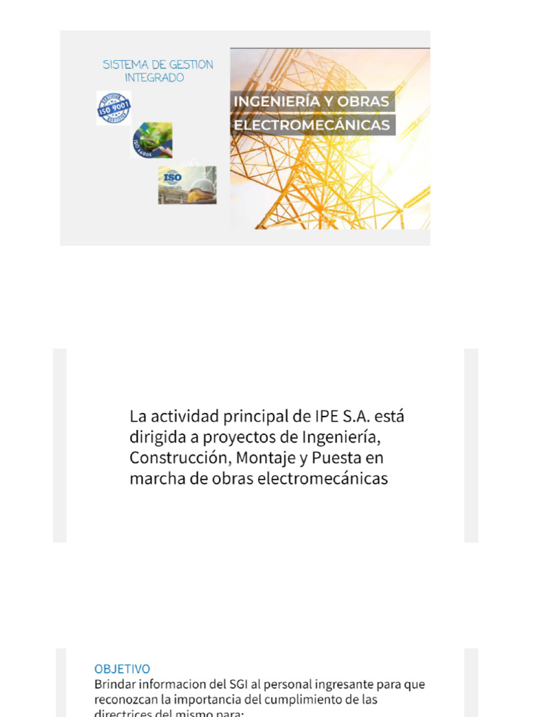 Induccion Sgi 2024 | PDF