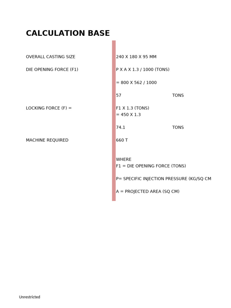 PDC TONNAGE CALCULATION SHEET | PDF