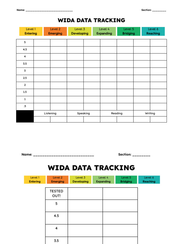 Wida Data Tracking | PDF | Career & Growth | Business