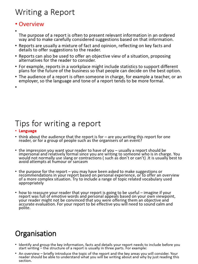 Writing A Report | PDF | Cognitive Science | Cognition