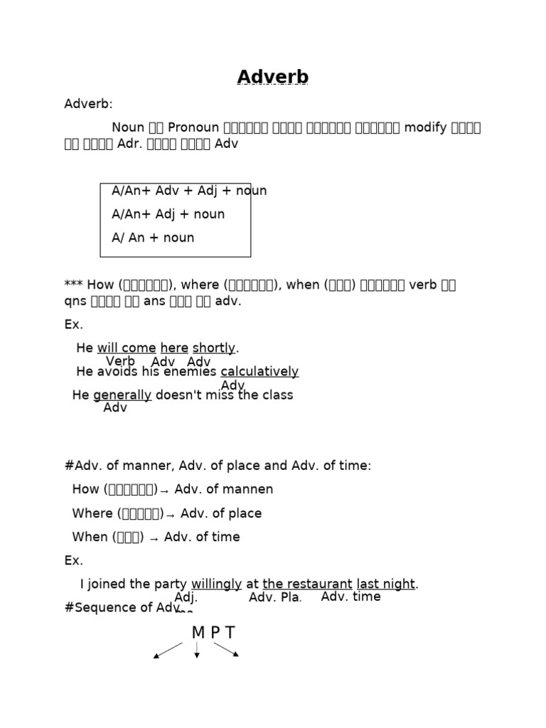 Adverb | PDF