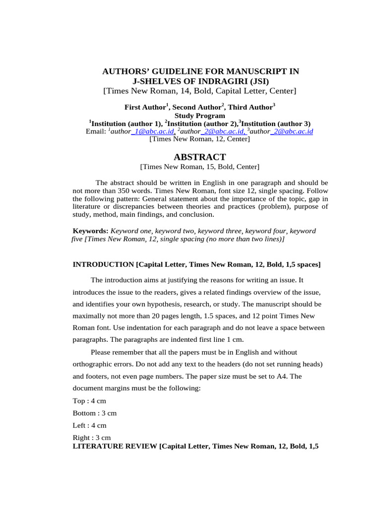 Jsi Template | PDF | Paragraph | Times New Roman