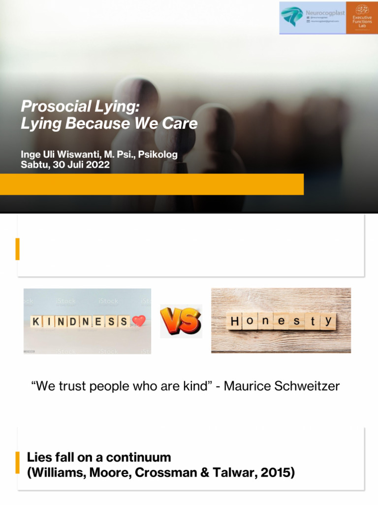 Prosocial Lying - Mba Inge | PDF