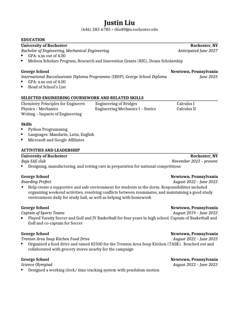 Resume Final | PDF