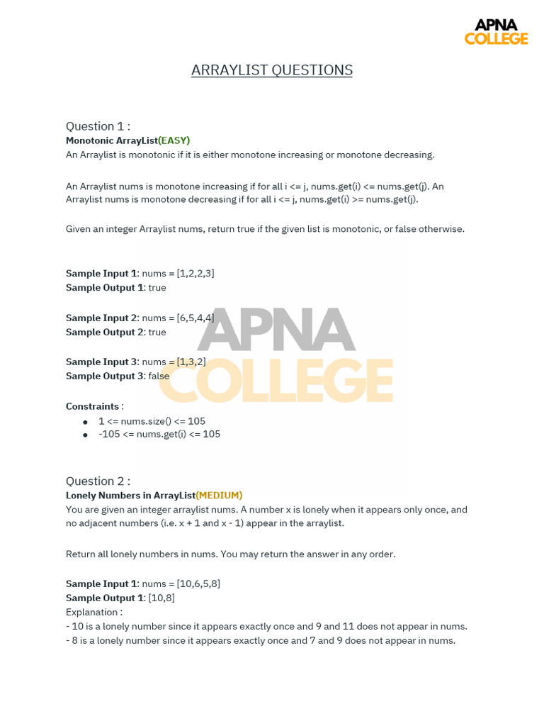 17 - Practice Questions | PDF | Monotonic Function | Applied Mathematics