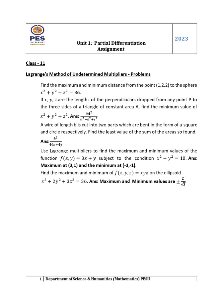 Ue23ma141a 20230910133136 | PDF | Art | Science & Mathematics