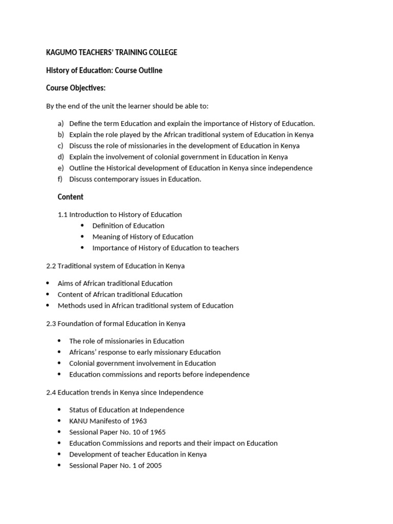 History of Education Notes 2021-1 | PDF | Curriculum | Learning