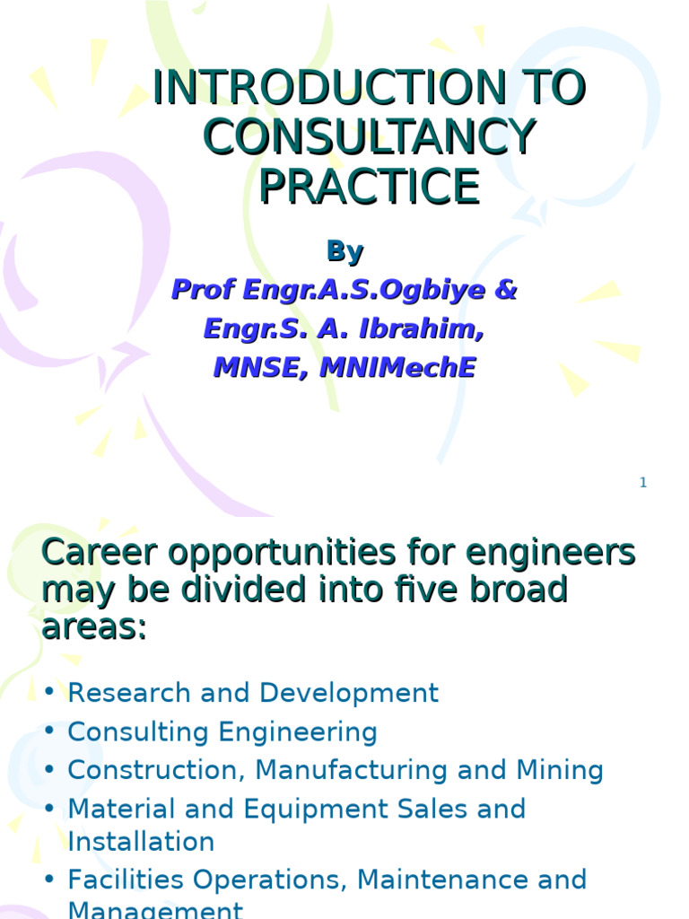 Intro To Consultancy | PDF | Consultant | Partnership