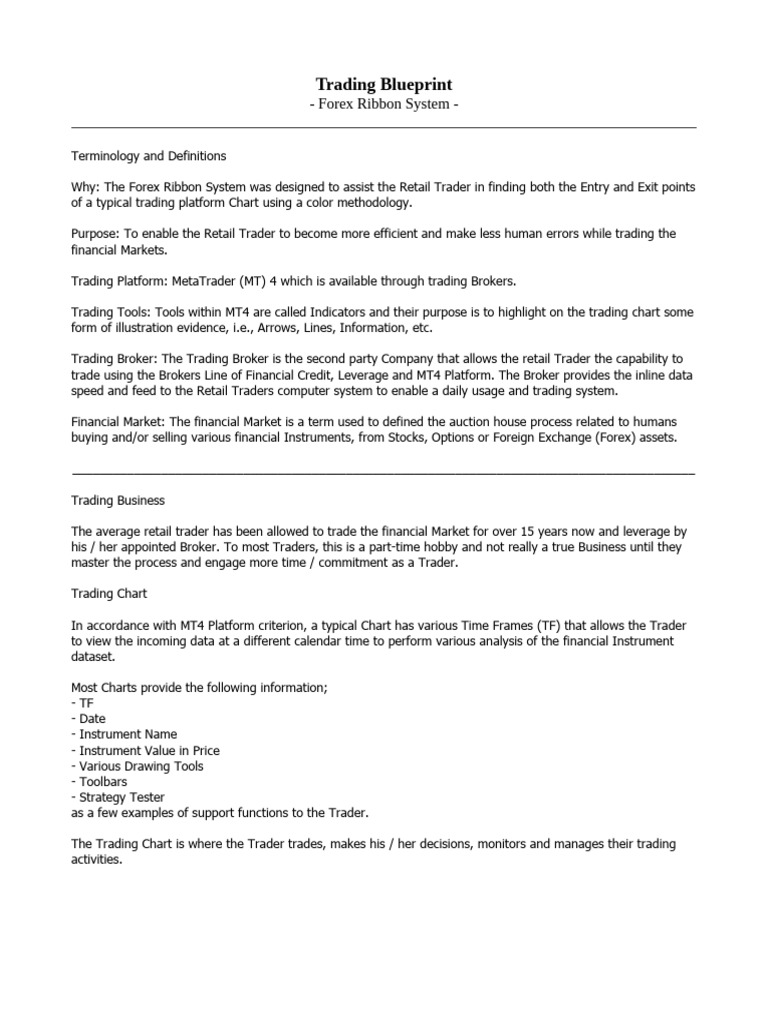 Forex Ribbon System Trading Blueprint | PDF | Foreign Exchange Market ...