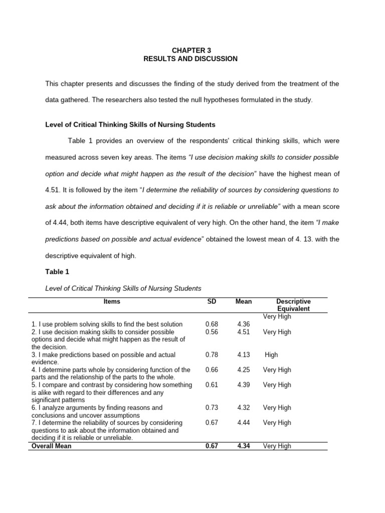 Draft Chapter 3 4 | PDF | Critical Thinking | Thought Draft Chapter 3 4 | PDF | Critical Thinking | Thought