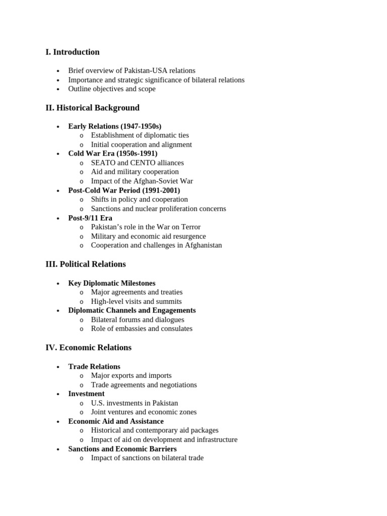 Pakistan USA Relations | PDF | Pakistan | Diplomacy