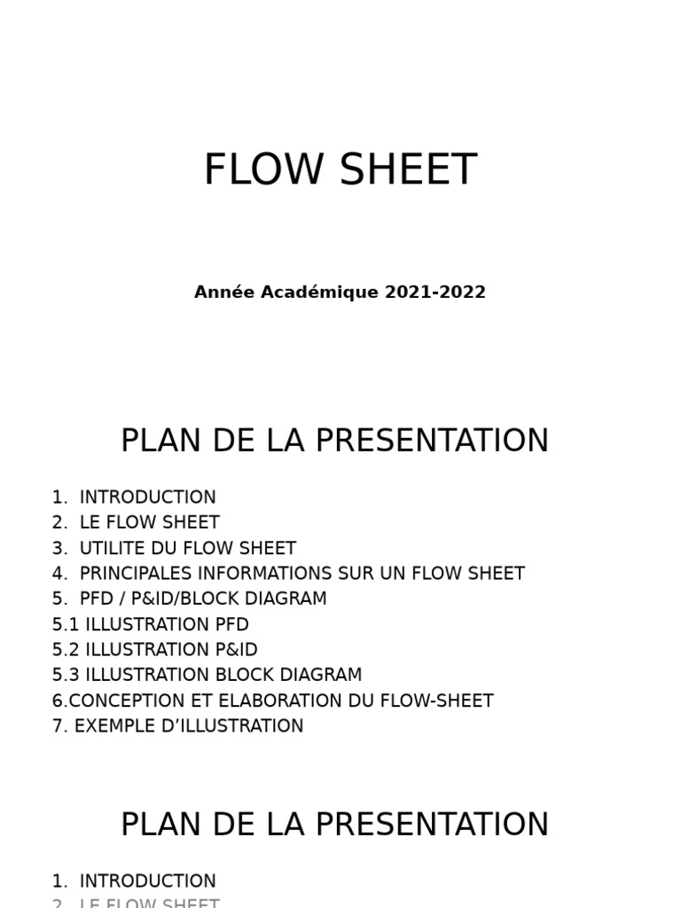 Flow Sheet | PDF | Dessin