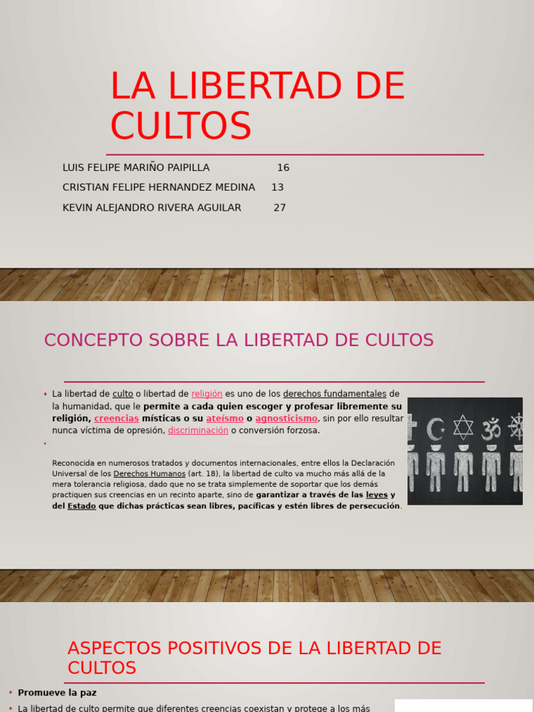 La Libertad de Cultos Extendida - 062444 | PDF | Libertad de religión | Libertad