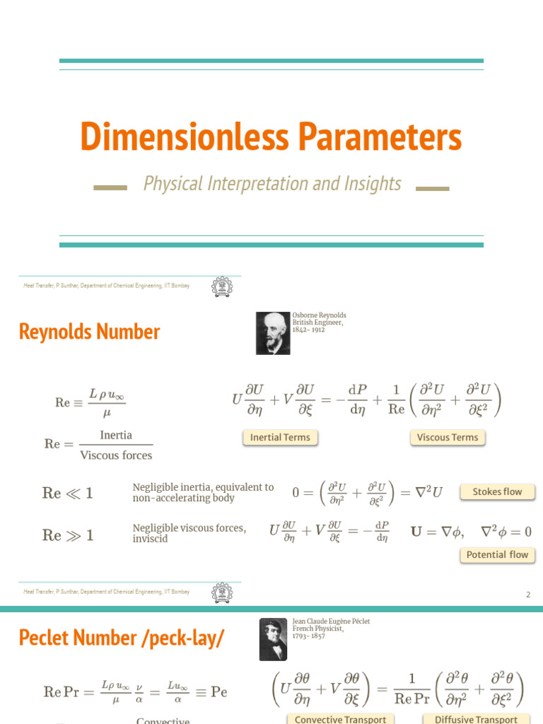Dimensionless Parameters | PDF | Boundary Layer | Heat Transfer
