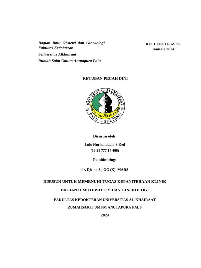 REFKA KPD Lulu Nurhamidah | PDF | Sains & Matematika