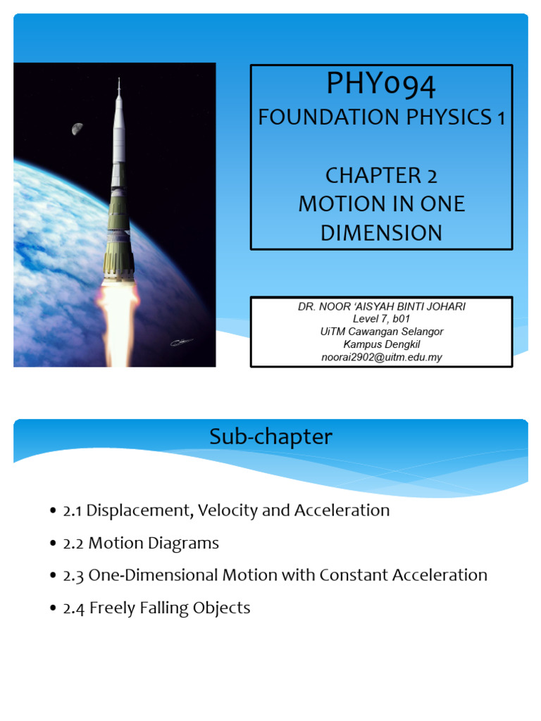 Chapter 02 | PDF | Velocity | Acceleration