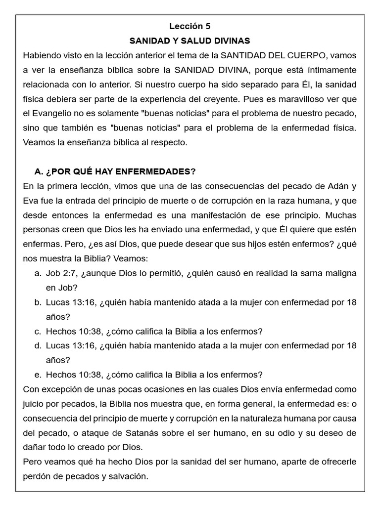 Lección 5 III | PDF | Pecado | Creencia religiosa y doctrina