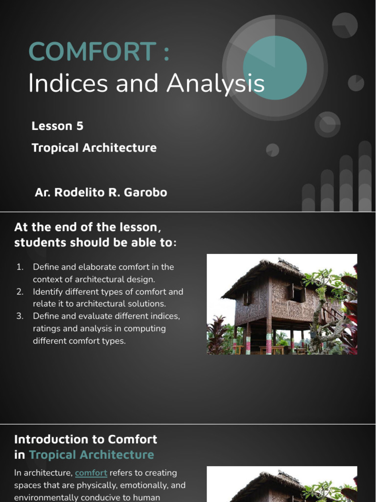 TD 1 Lesson 5 Comfort Indices and Analysis | PDF | Humidity | Ventilation (Architecture)
