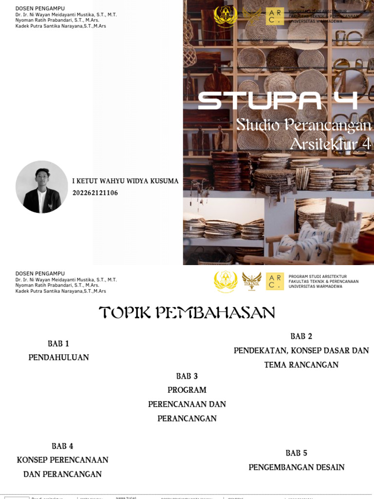 Stupa 4-I Ketut Wahyu Widya Kusuma-202262121106-A3-Souvenir Center&creative Space | PDF