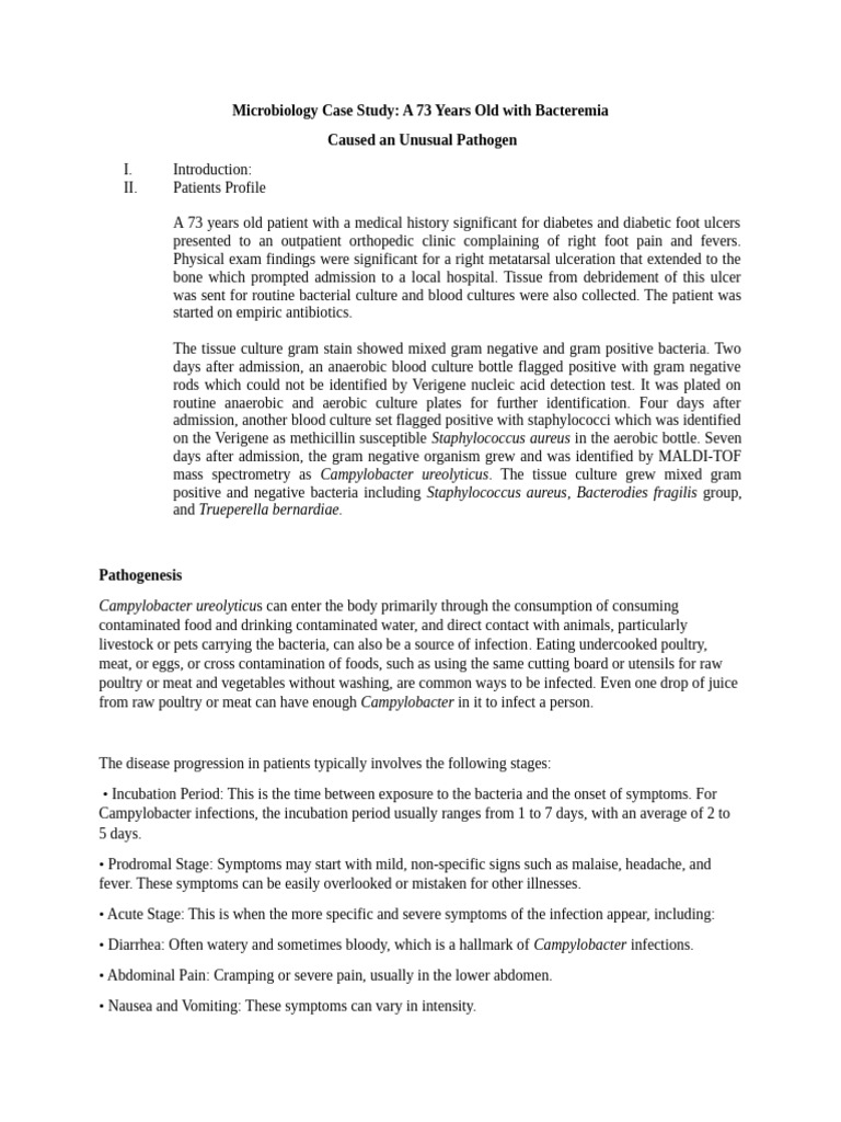 Microbiology Case Study Group 3 1 | PDF | Infection | Staphylococcus