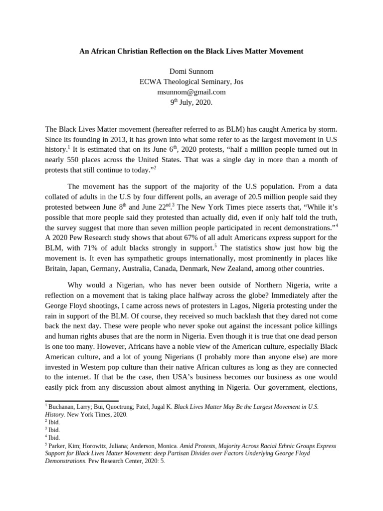 Sunnom BLM | PDF | Black Lives Matter