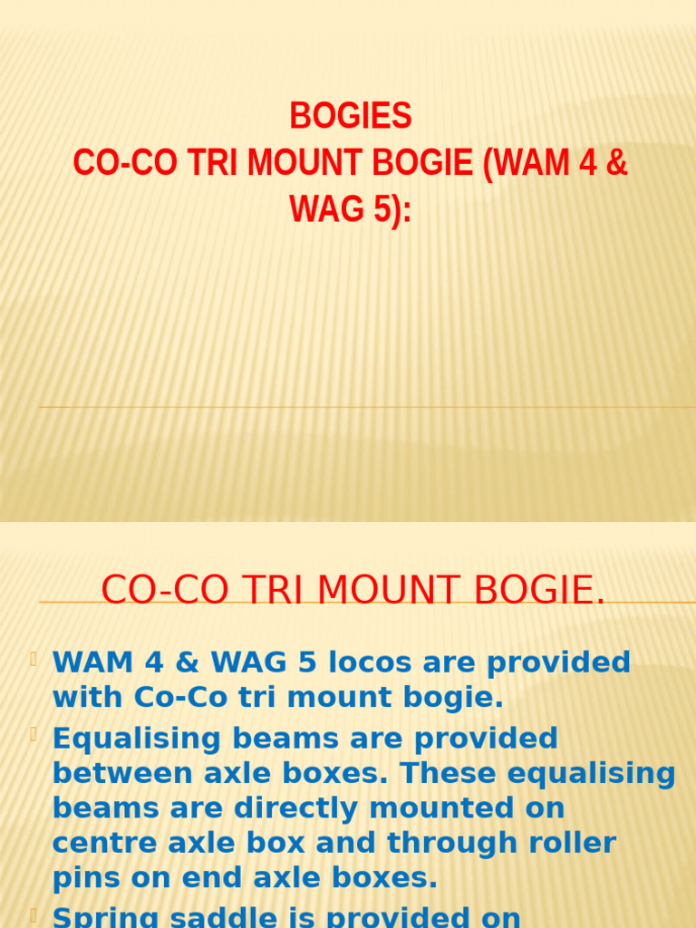 Co-Co Tri Mount Bogie Overview | PDF | Home & Garden