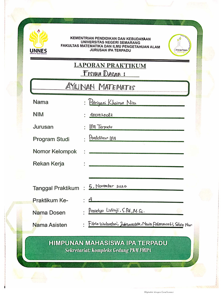 LA4 - 4001420082 - Putriyani Khoirun Nisa | PDF