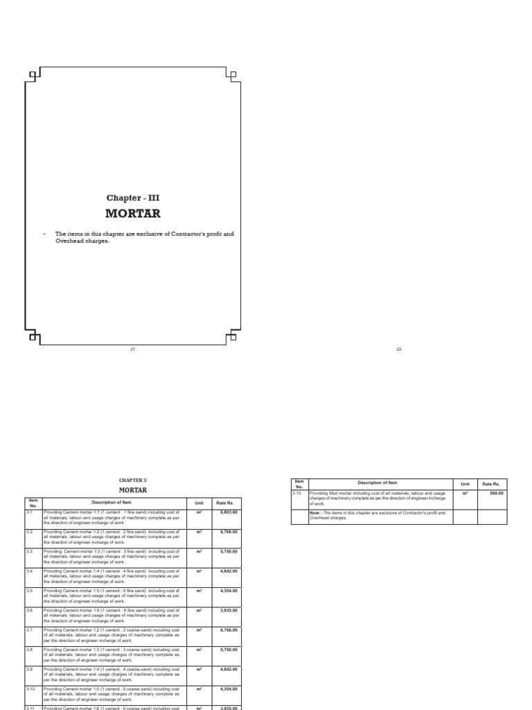 MORTAR | PDF | Mortar (Masonry) | Cement