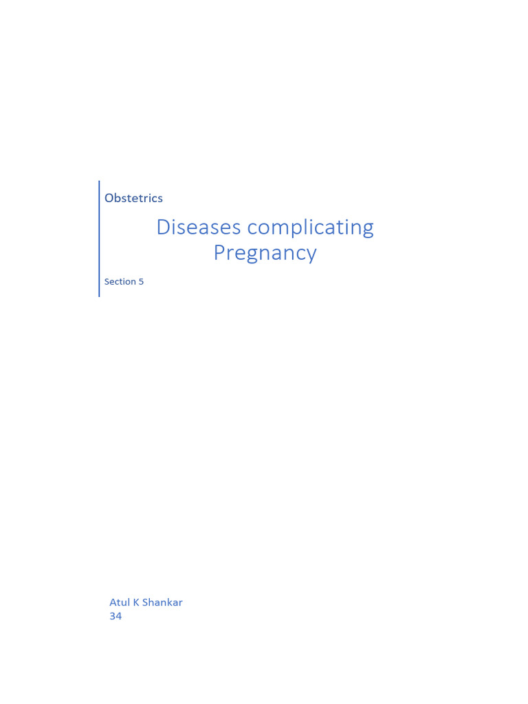 Diseases Complicating Pregnancy | PDF | Gestational Diabetes ...