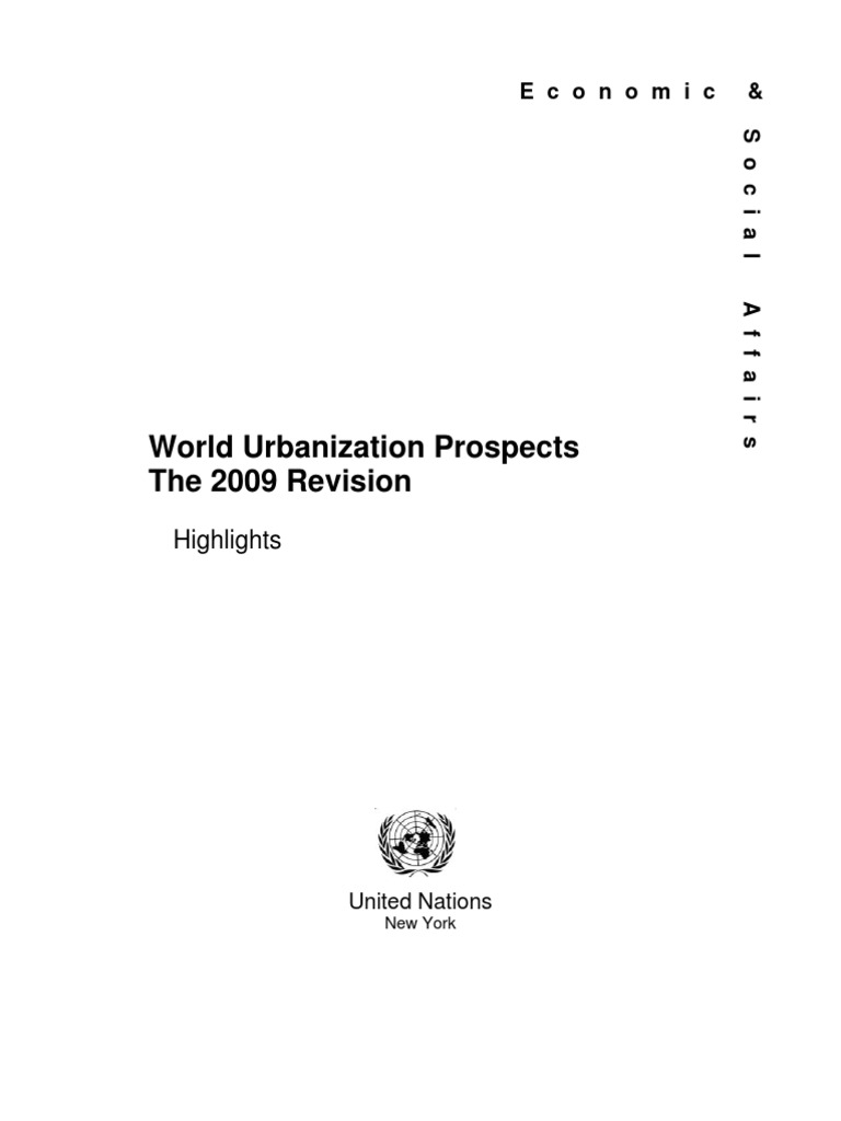 World Urbanization Prospects 2009 Revision (United Nations 2010) | PDF ...