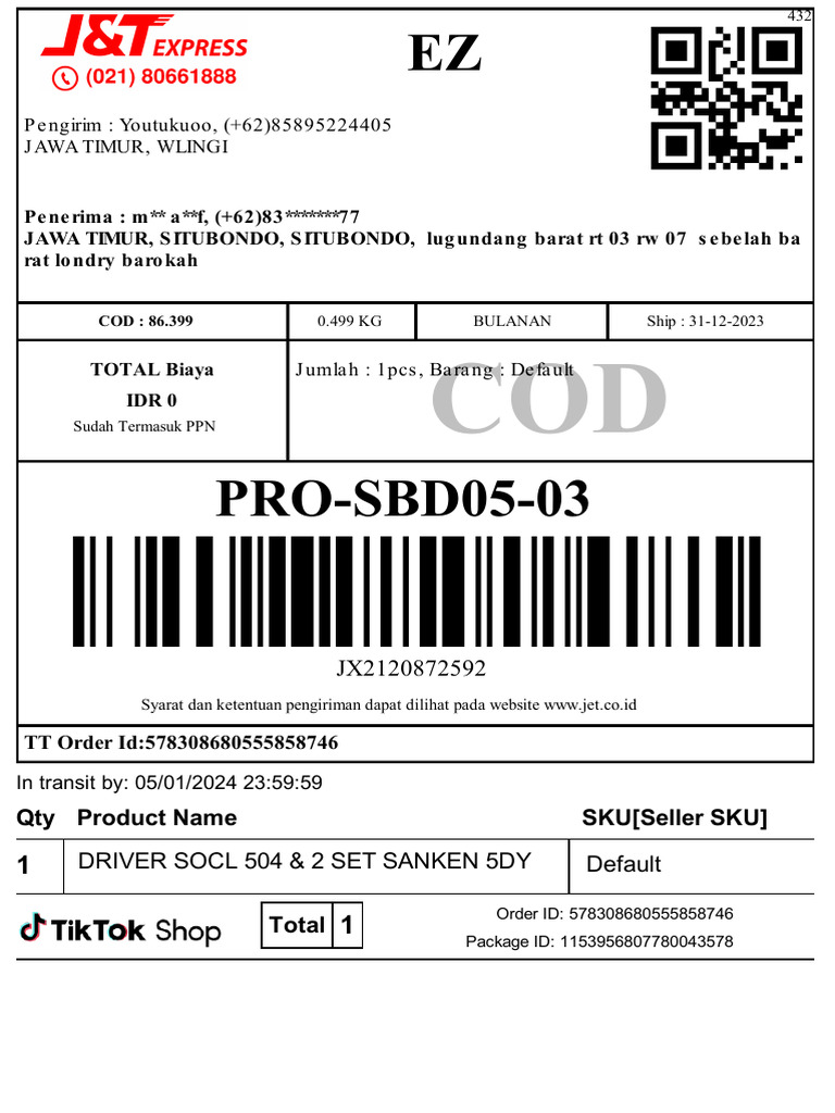 01 02-15-26 43 - Shipping Label+Packing List | PDF