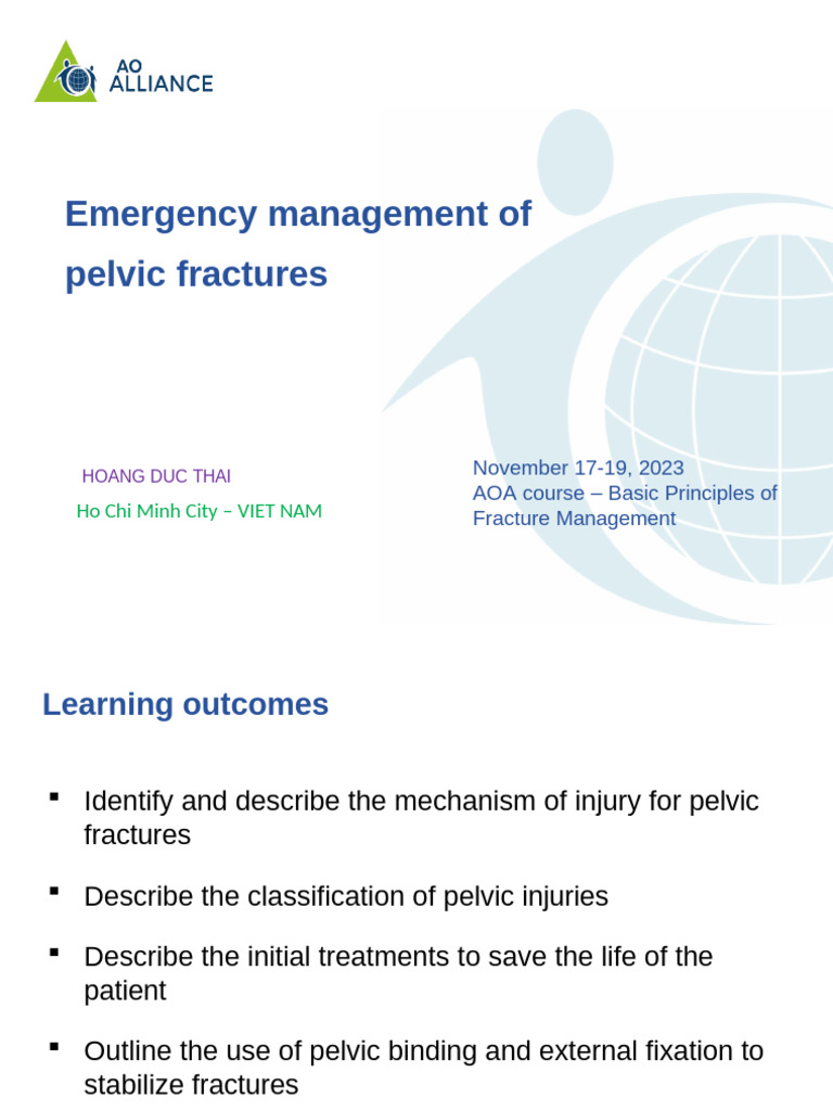 3.10-Emergency Management of Pelvic Fractures | PDF | Pelvis | Clinical ...