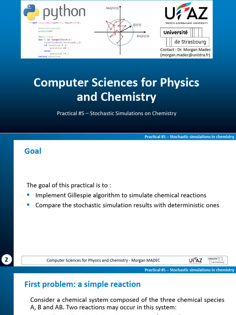 05 - Stochastic Simulation | PDF | Enzyme | Applied Mathematics