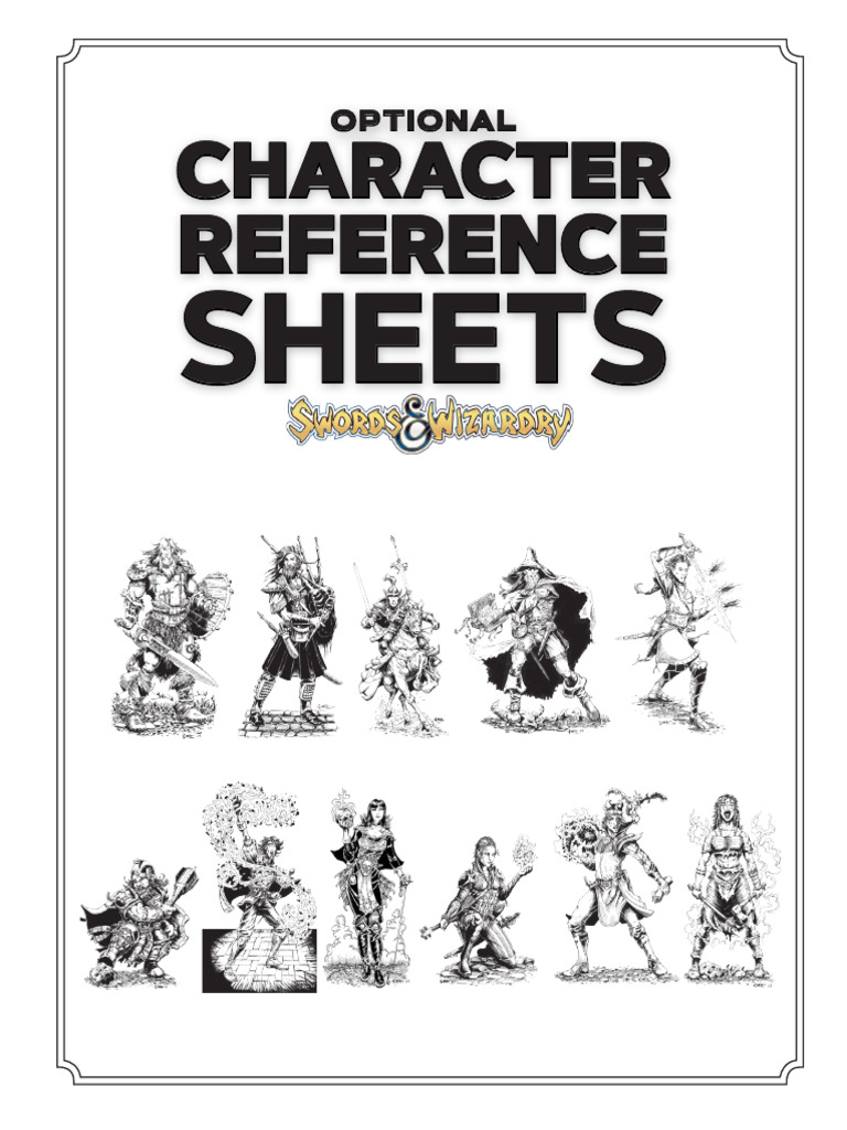 Final SW Optional Character Reference Sheets Optimized For Print | PDF ...