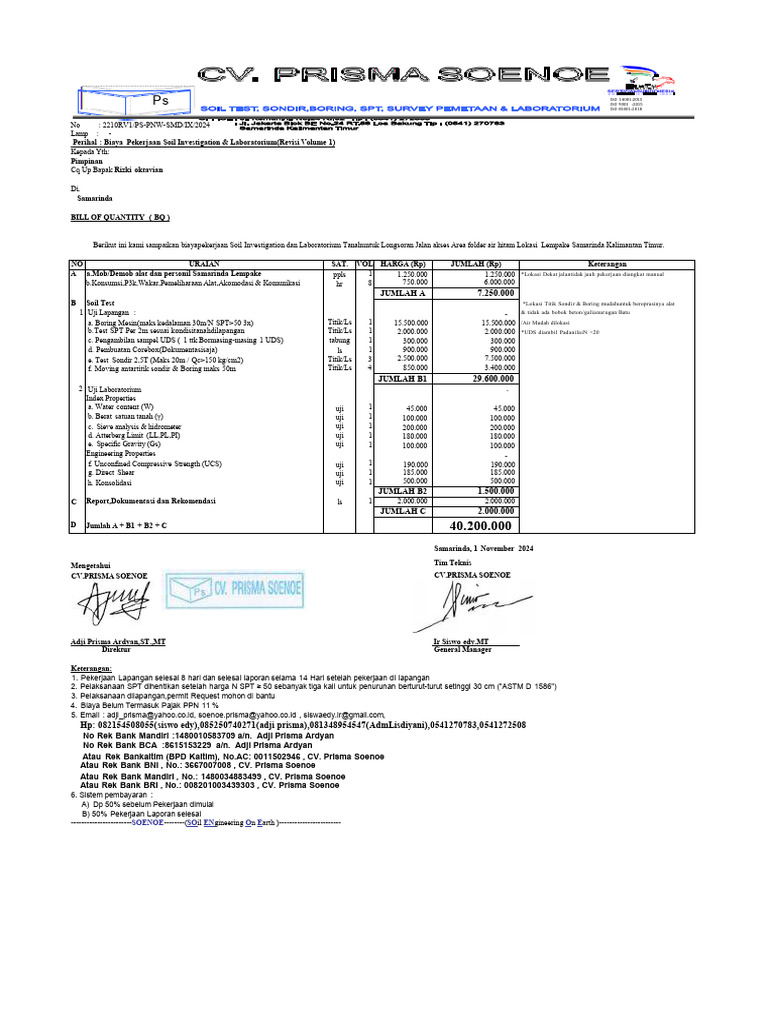 0211RV1 PNWRN Sondir & Boring PRC - Longsoran Jalan Akses Folder Air ...