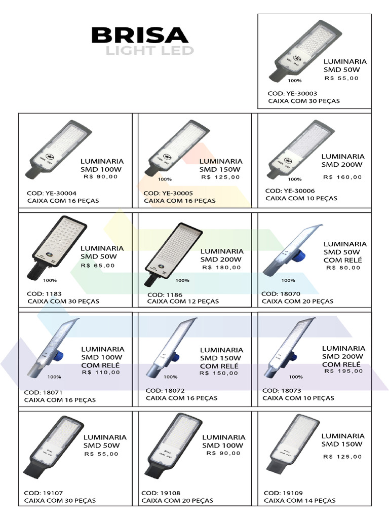 Brisa LED Catalog and Pricing | PDF